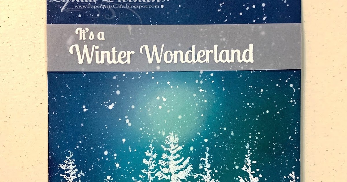 PaperArts Cafe: Embossed Winter Wonderland Card