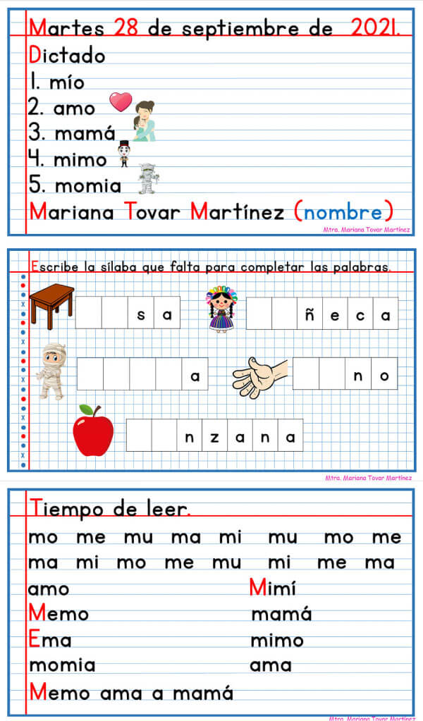 Alfabetización de la Letra M | Materiales Educativos para Maestras