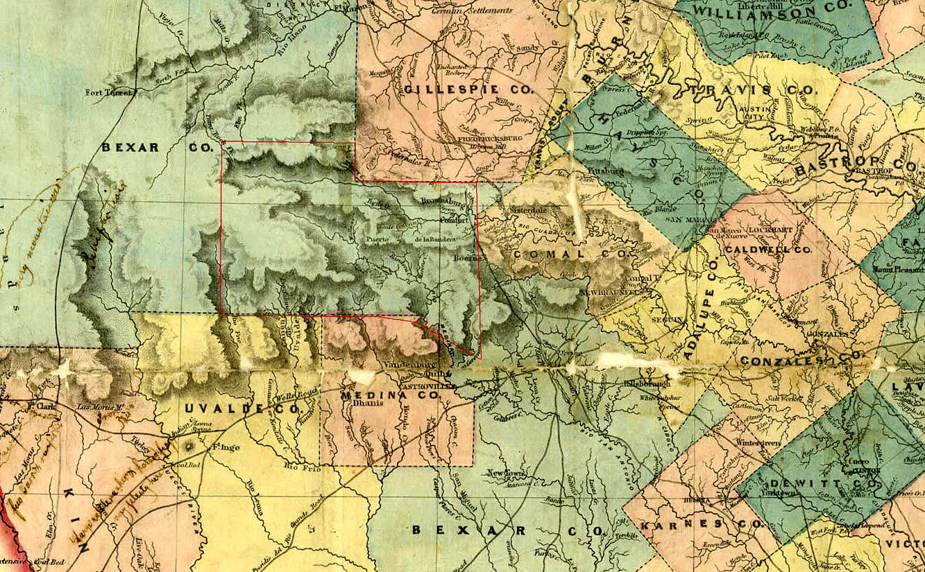 Early Maps of Kerr County | Out My Kitchen Window