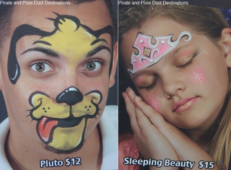 Pluto Face Paint