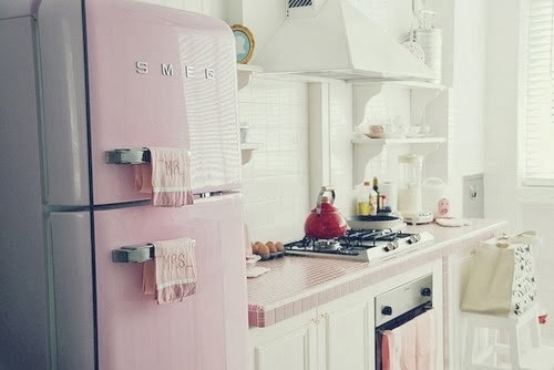 honey and fizz: I never knew I needed a pink fridge!