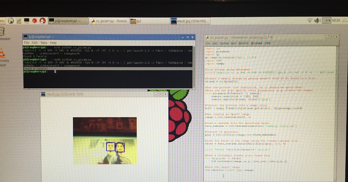 My Raspberry Pi: Using Gstreamer and OpenCV