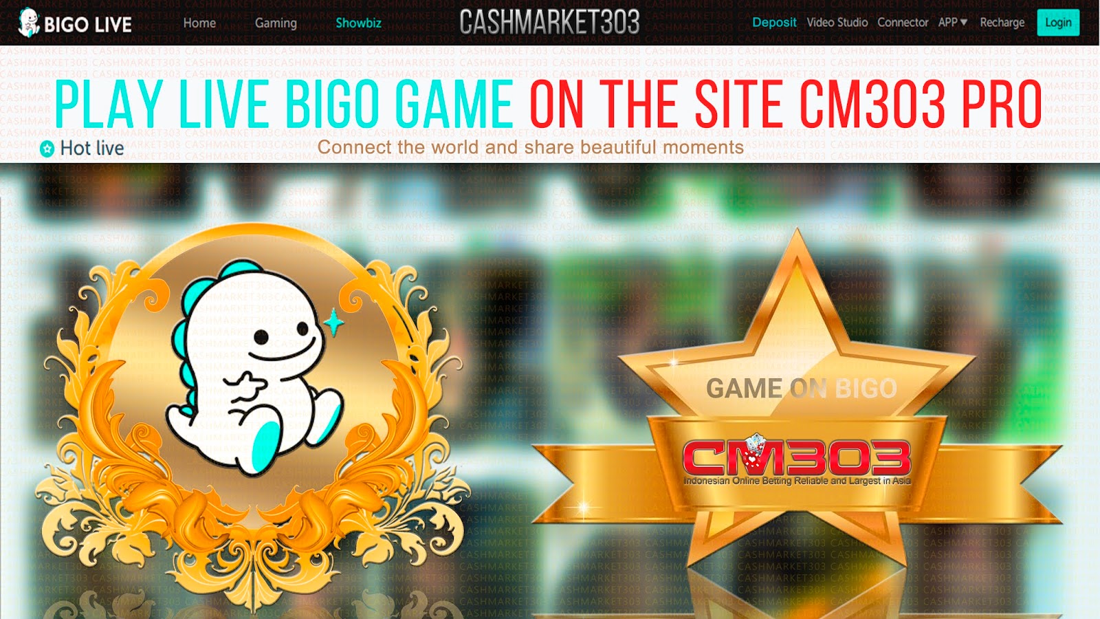 Bigo Live Situs Game CM303 Pro TopUp Murah - CM303 PRO