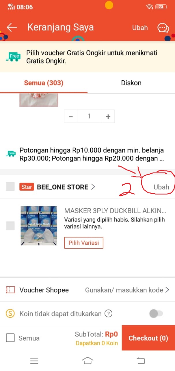 Cara Menghapus Keranjang Belanja di Shopee - Tutorial di Shopee