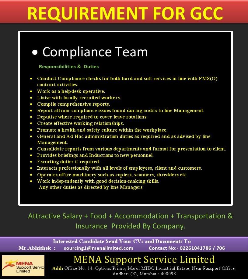 Requirement for GCC-Multiple hiring for Gulf Countries ~ Assignment ...