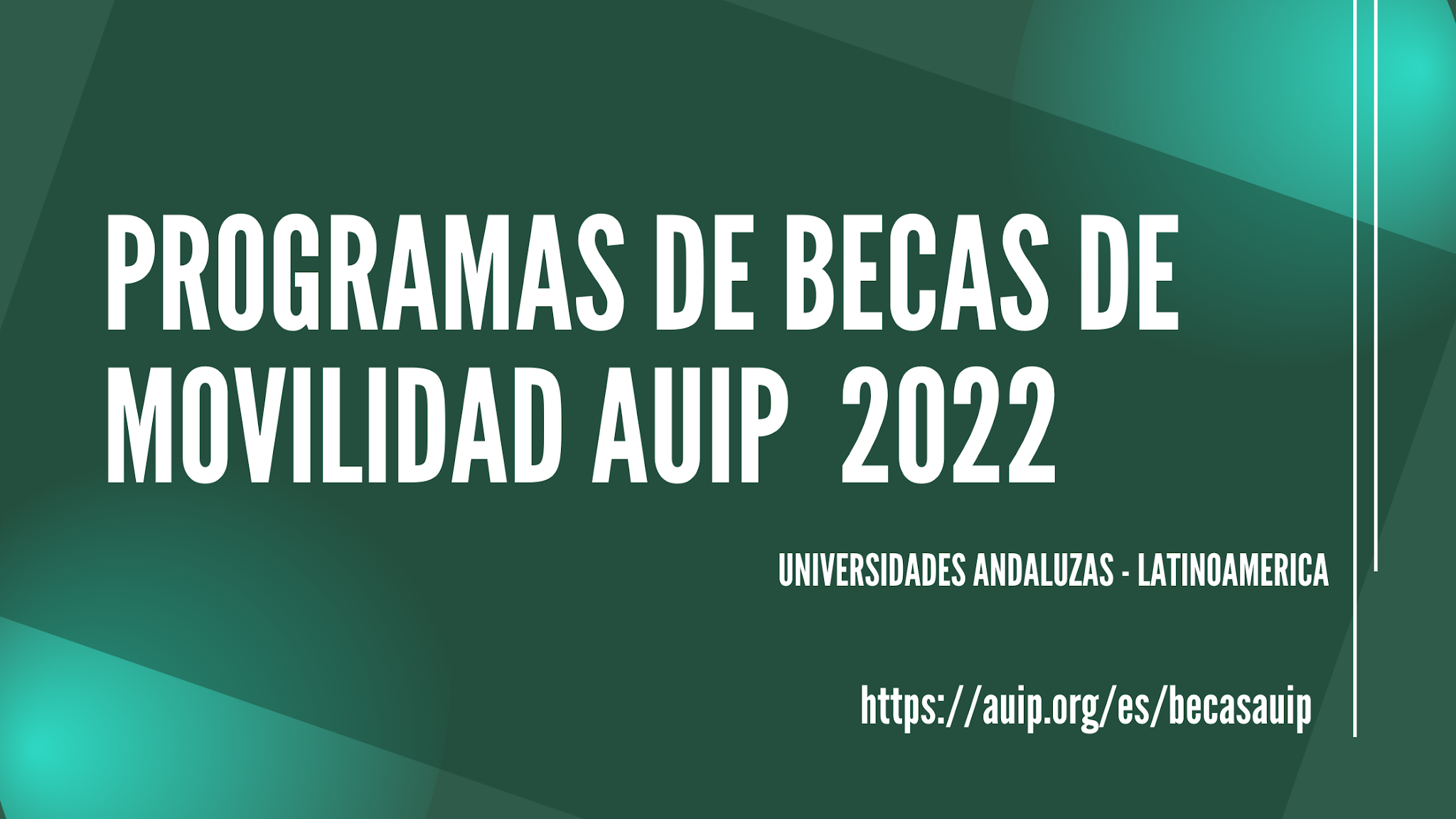 OGCRI - UNMSM: BECAS DE MOVILIDAD AUIP - ESPAÑA Y LATINOAMÉRICA