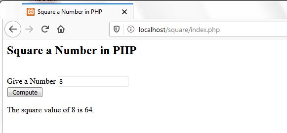 Free Programming Source Codes And Computer Programming Tutorials Square A Number In Php