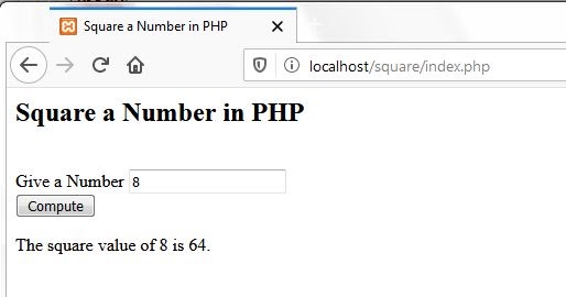 Free Programming Source Codes And Computer Programming Tutorials Square A Number In Php
