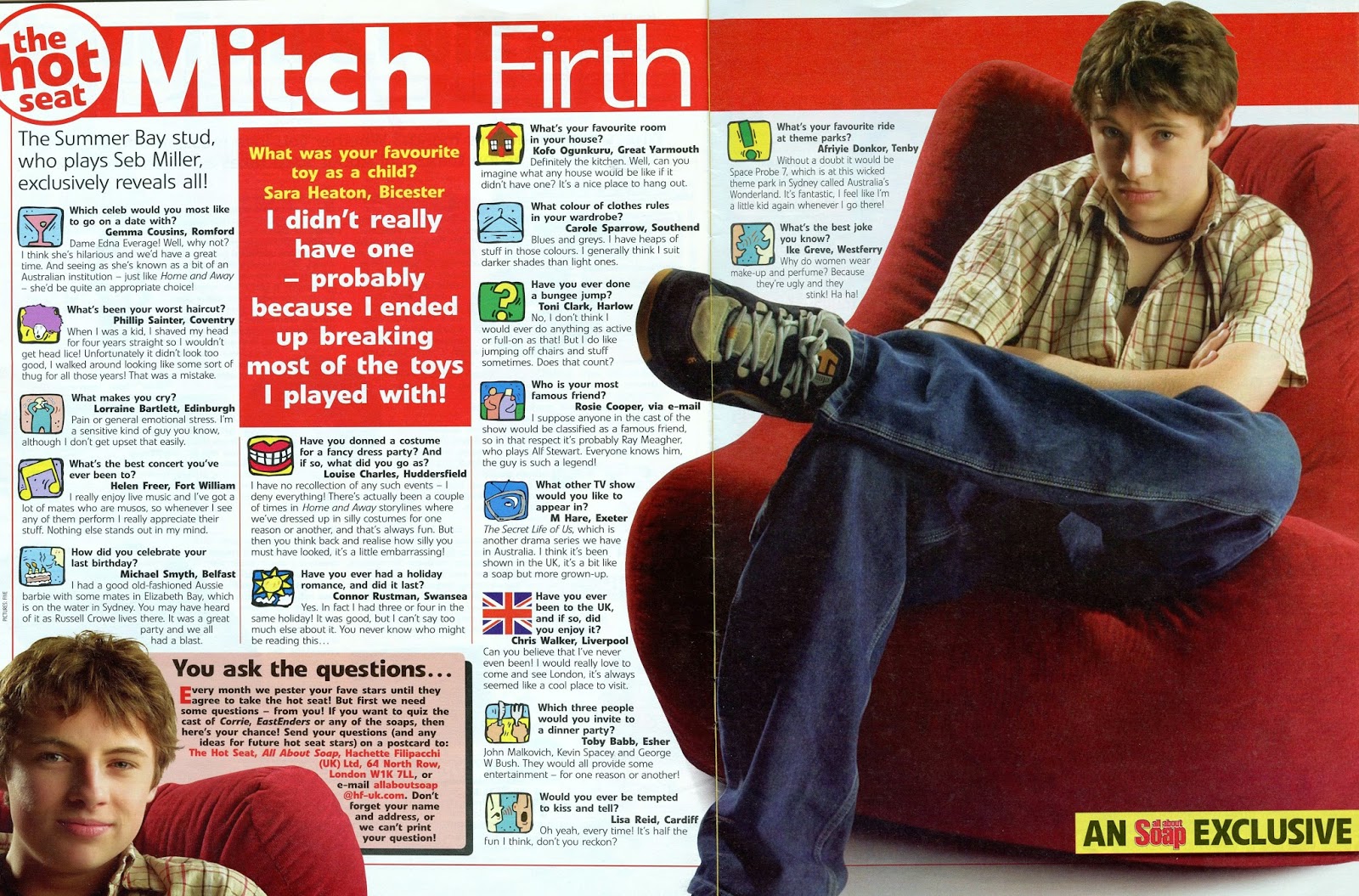 Home & Away-Hot Seat: Mitch Firth