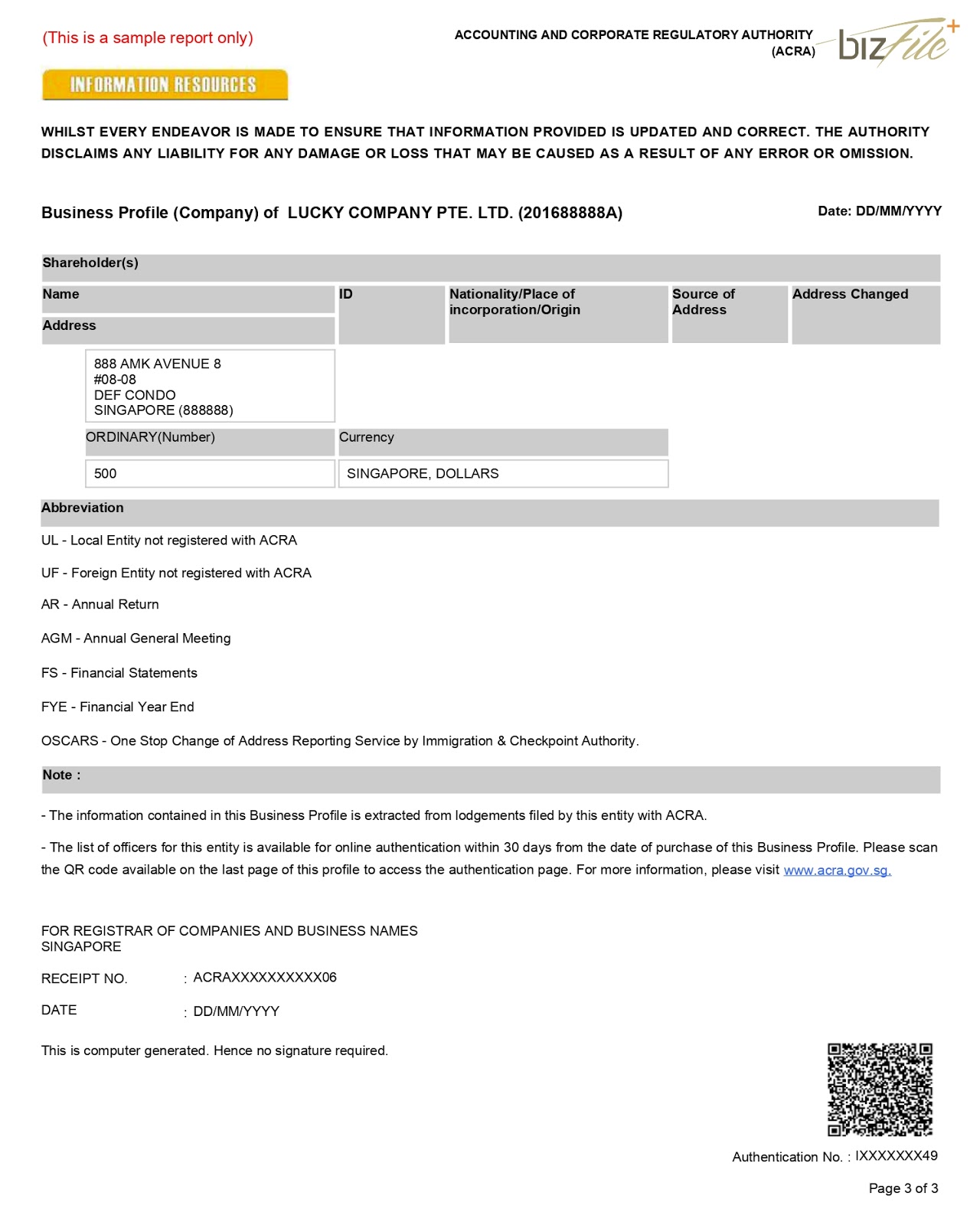 Since 2017: 싱가포르에서 사업하기 (1) - 사업자등록증 (Bizfile) 보는 방법