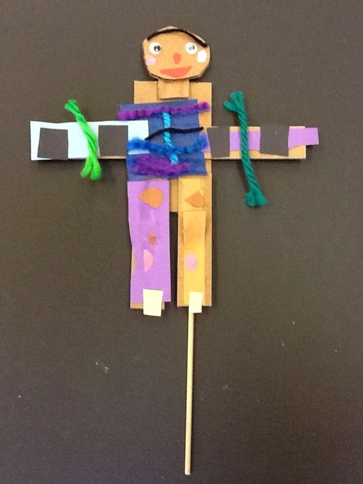 Into The Woods Road Art Studio: People Stick Puppets