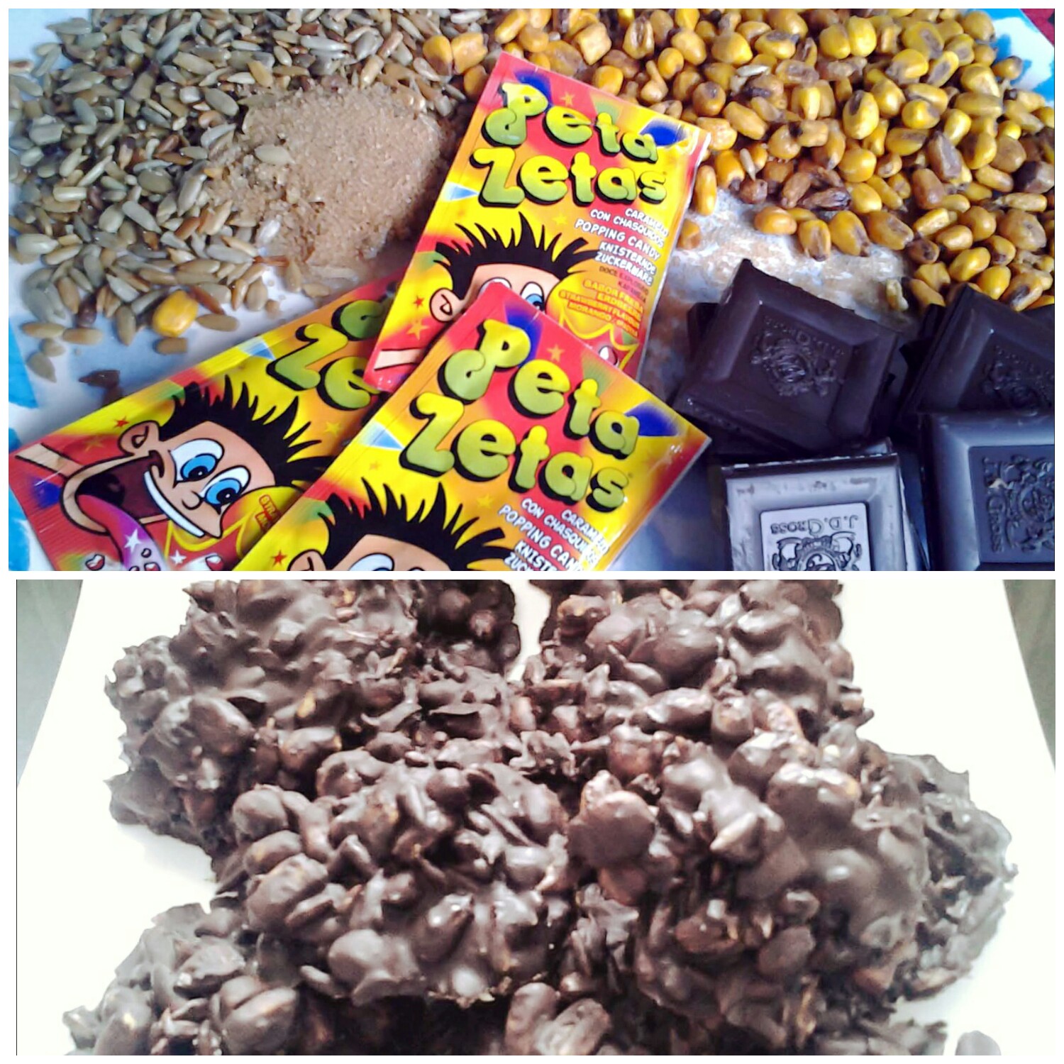 igloo cooking : Rocas de chocolate con PETA ZETAS