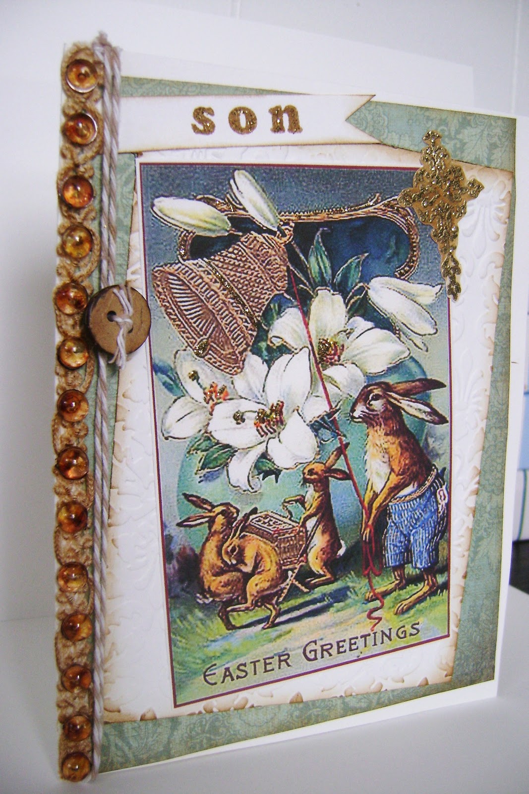 Creative Bug on the Loose: Masculine Easter Card "Son"