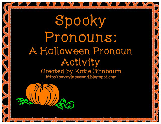 Savvy in Second: Halloween Literacy Center Giveaway