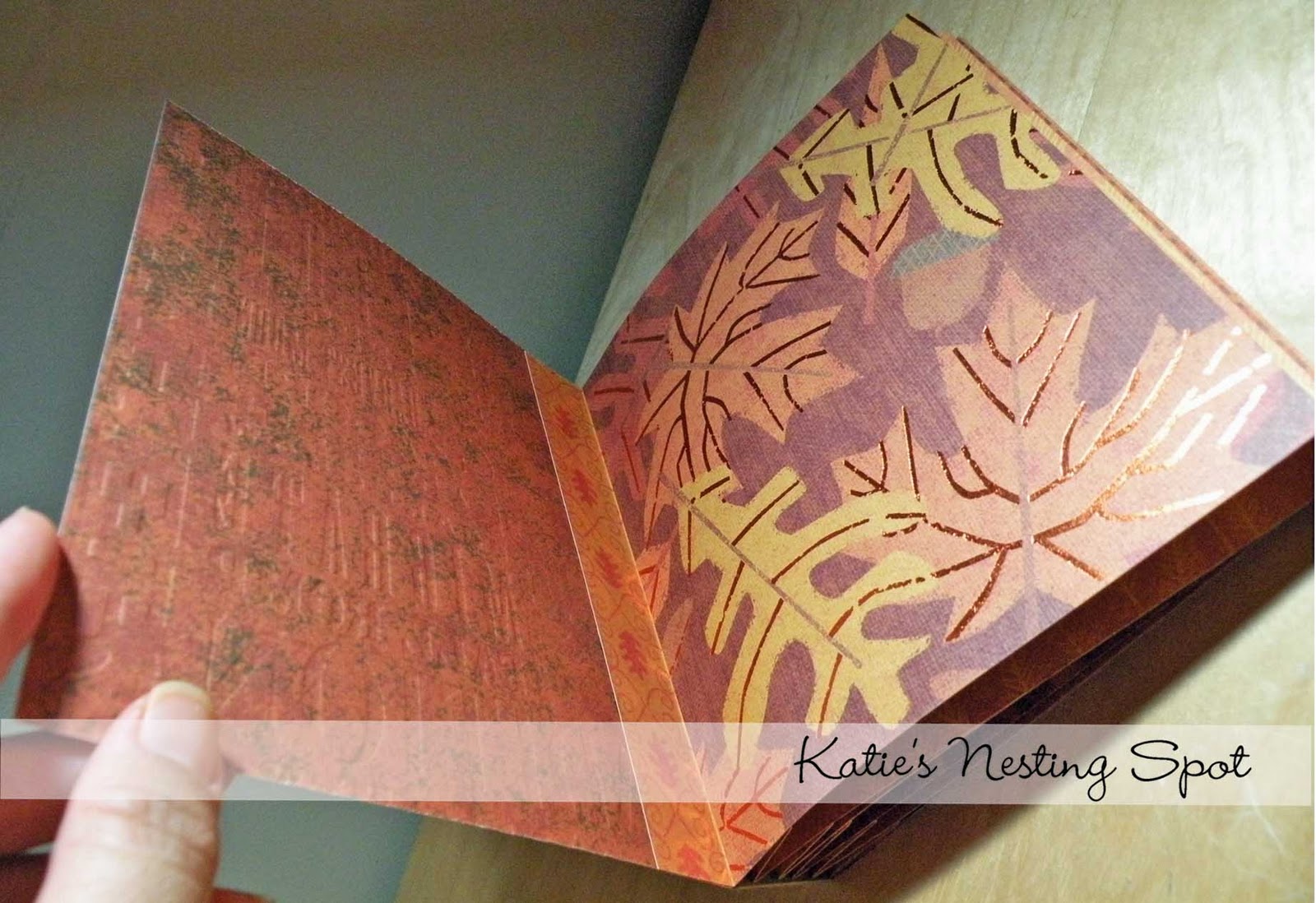 Katie's Nesting Spot: Tutorial: Handmade Book with Accordion Fold Binding