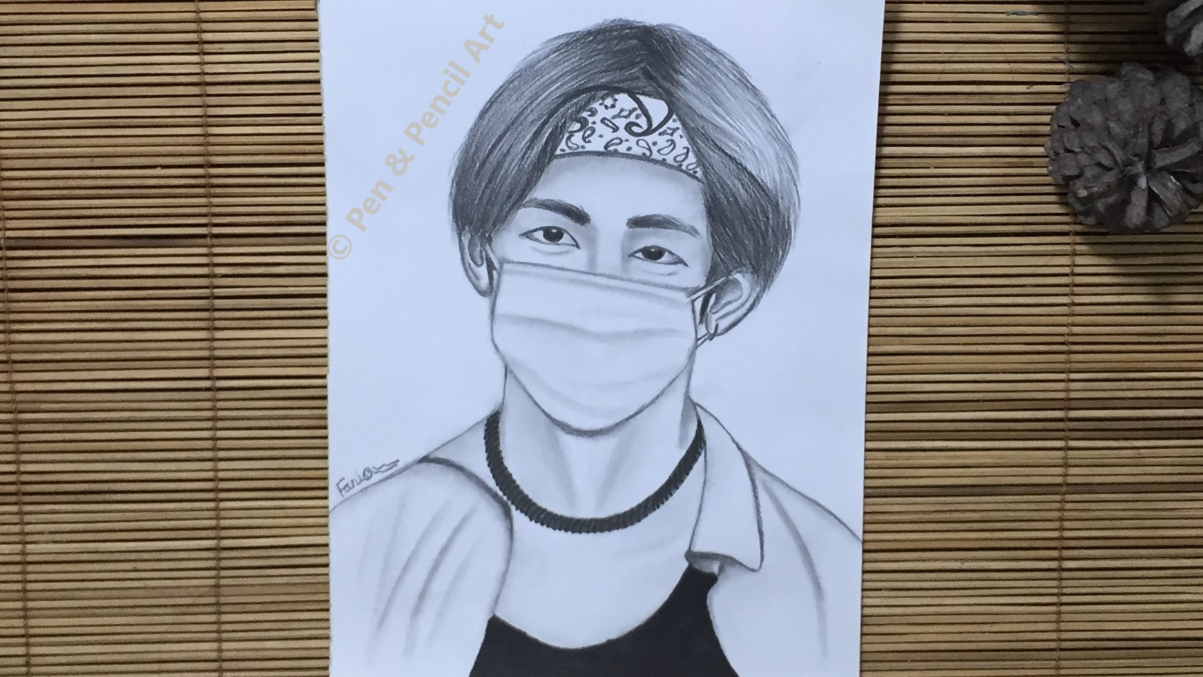 Men's Day Drawing // BTS Kpop Kim Pencil Sketch // How to draw a Boy ...