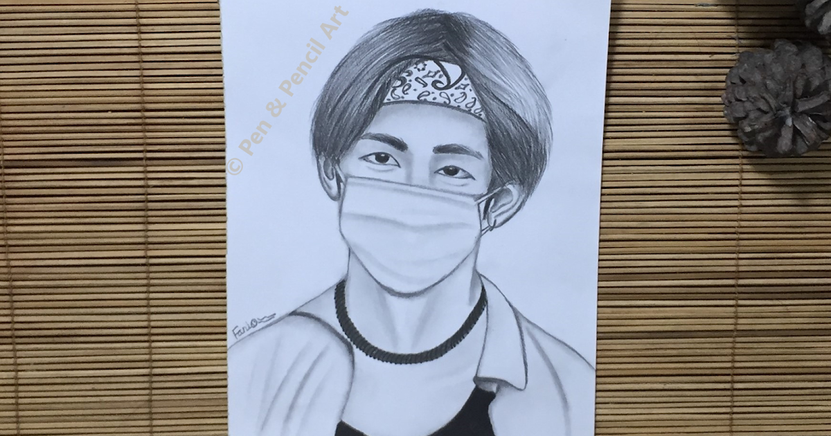 Men's Day Drawing // BTS Kpop Kim Pencil Sketch // How to draw a Boy ...