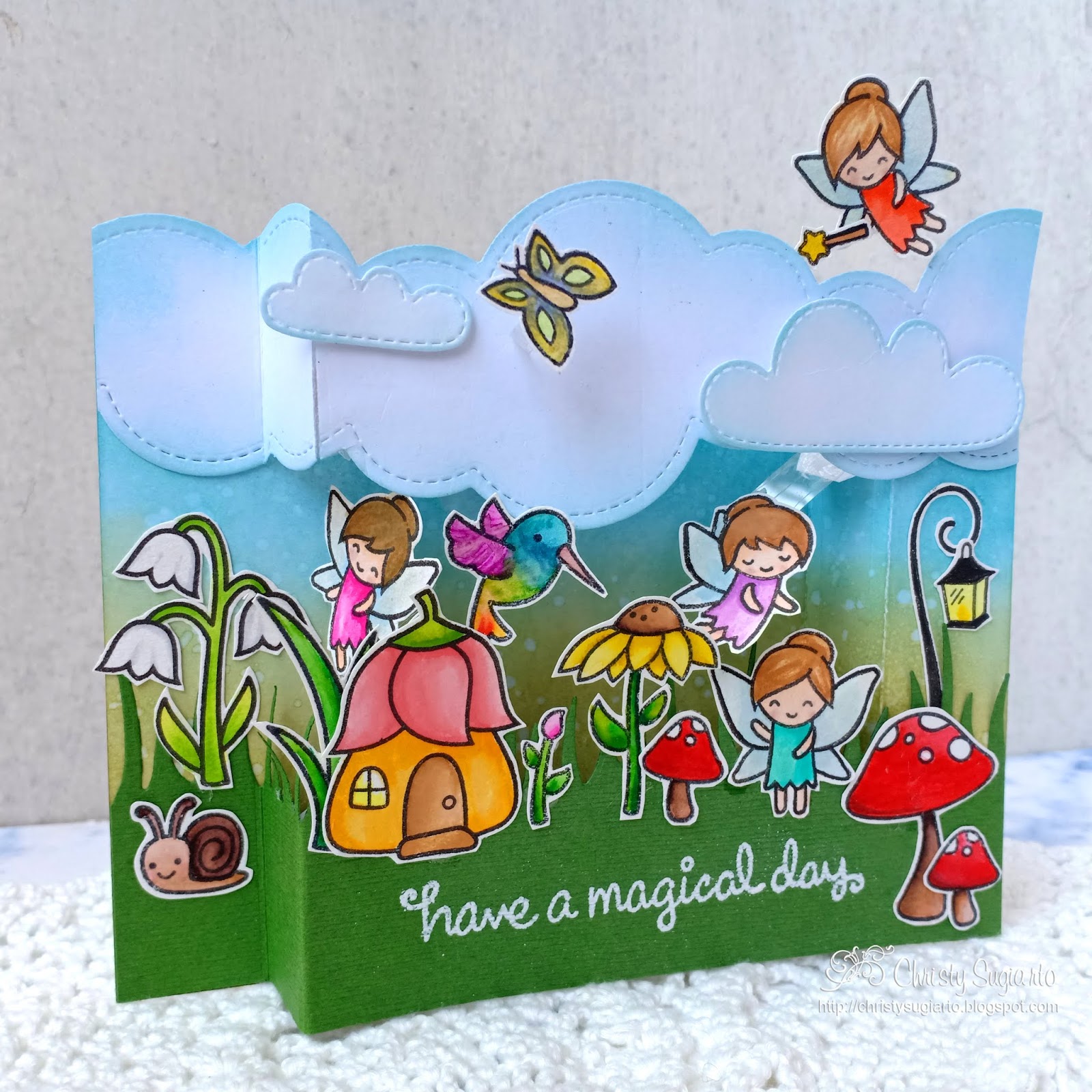 Christy Designs: Fairy interactive card