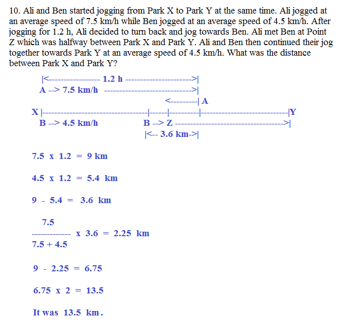 PSLE: Speed P6 2011 Nanyang P2 Q10