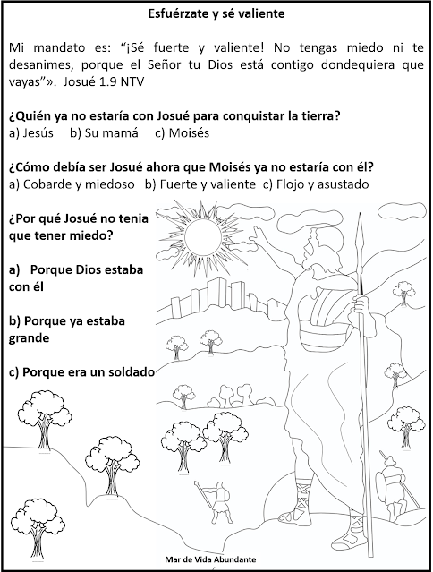 Esfuérzate y sé valiente - Clase para niños - Mar de Vida Abundante