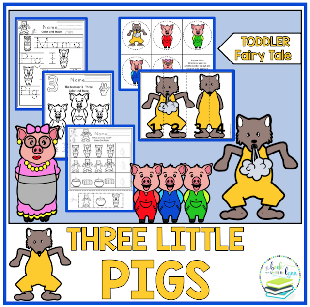 THREE LITTLE PIGS TODDLER FAIRY TALE ~ Book Units by Lynn