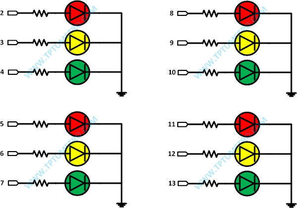 Traffic Light Empat Jalan Lampu Merah - TPTUMETRO