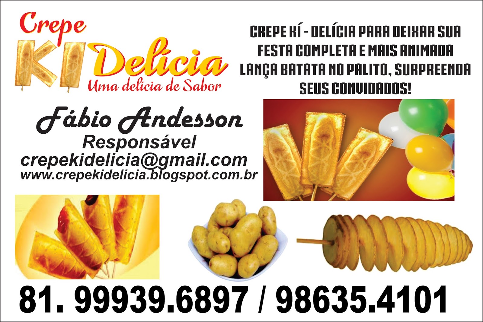 Crepe Suíço (crepe no palito)