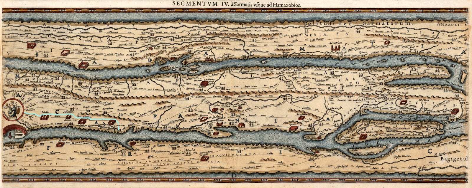Diatonic Scale: Tabula Peutingeriana (Road Map of the Roman Empire, 4th ...