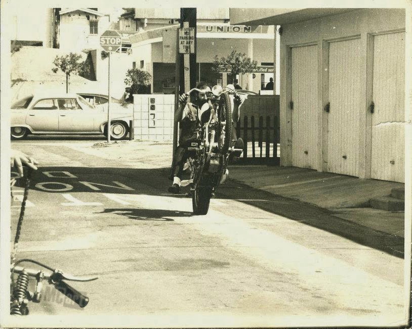 MC Art/Motorcycle Art: Dick Allen Wheelie