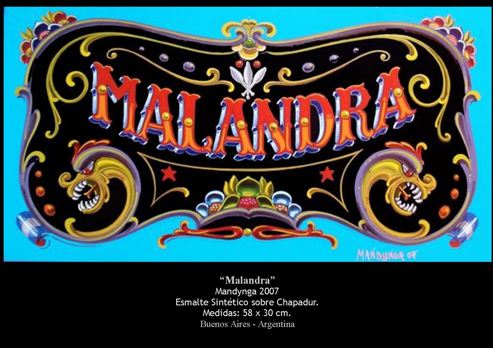 Taller - Fileteado Porteño - Mandynga: Carteles Fileteados