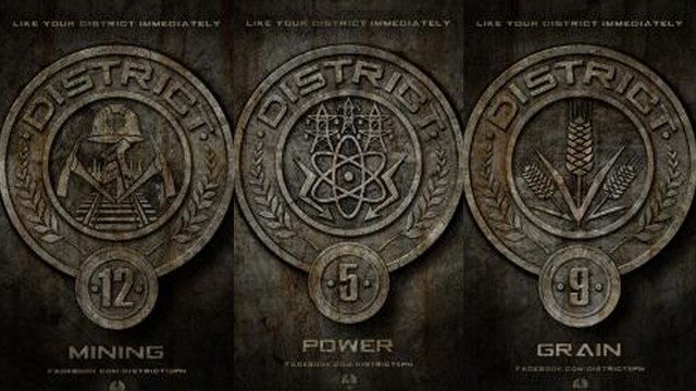 The Hunger Games District Badges