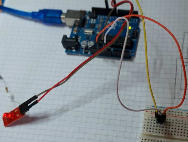 Mini proiect (22) – Control unui LED folosind TSOP4838 conectat la Arduino cu ajutorul unei ...
