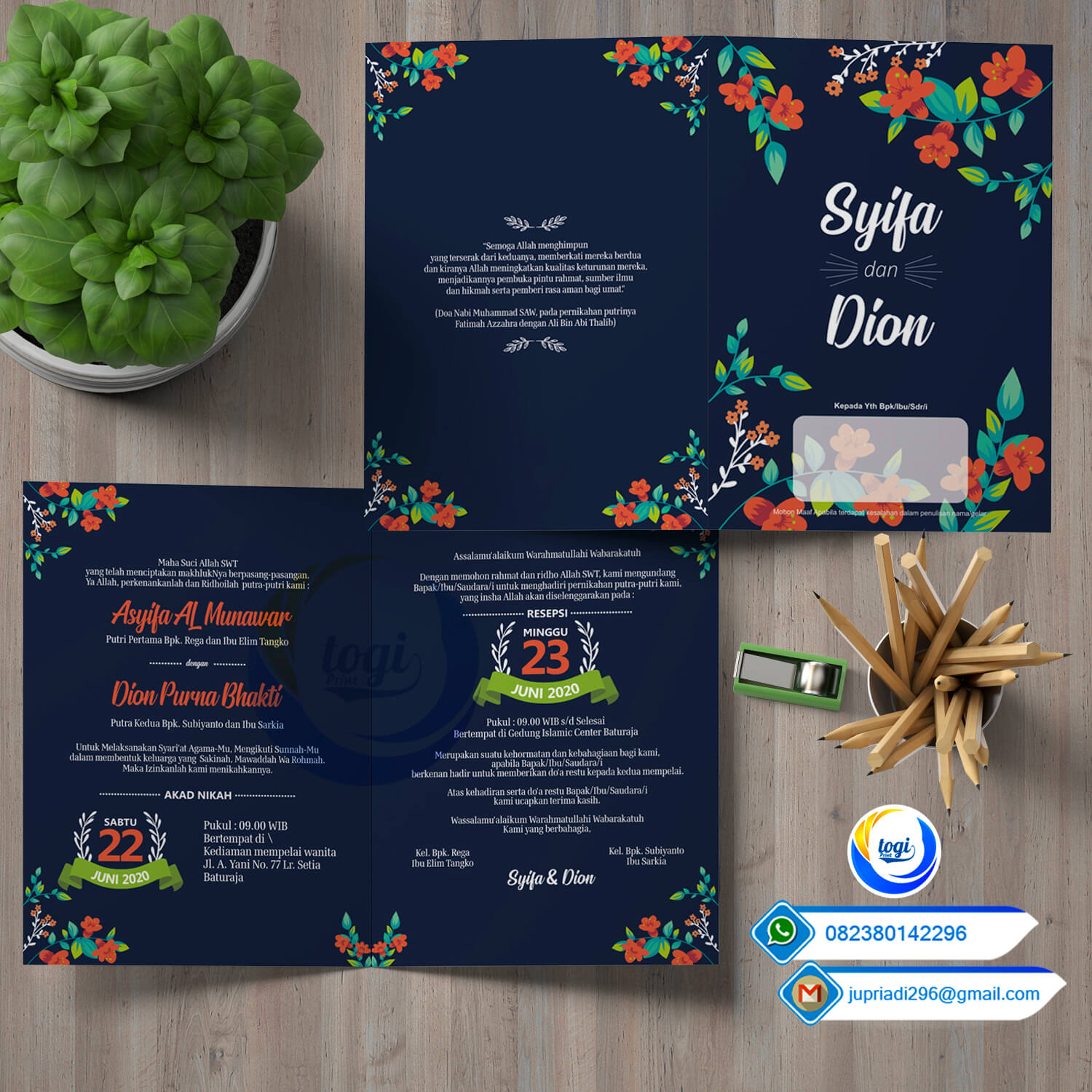 100 Download Template Desain Undangan Pernikahan Custome Elegan Cdr ...