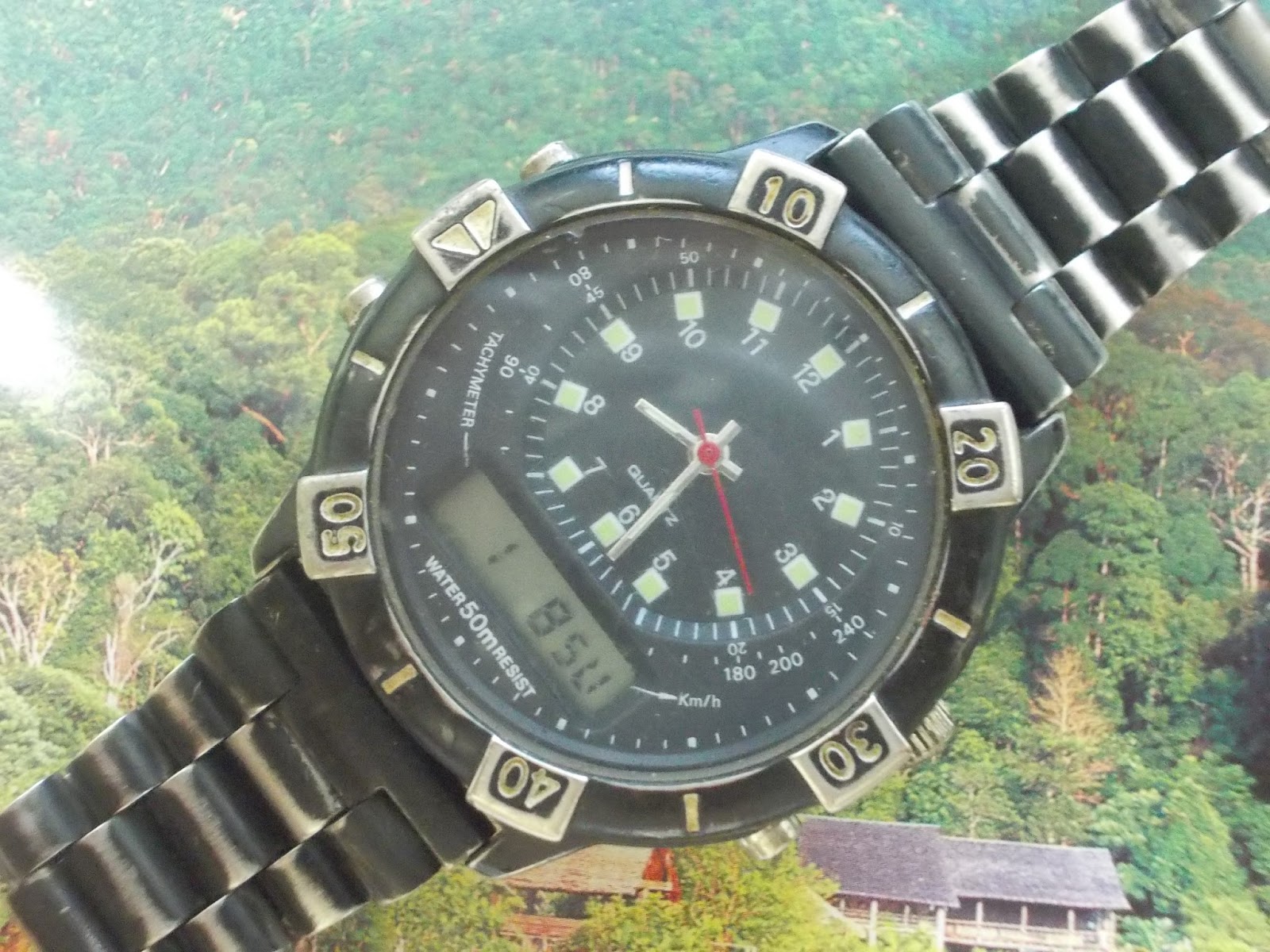 vintage watches: vintage digi ana watch