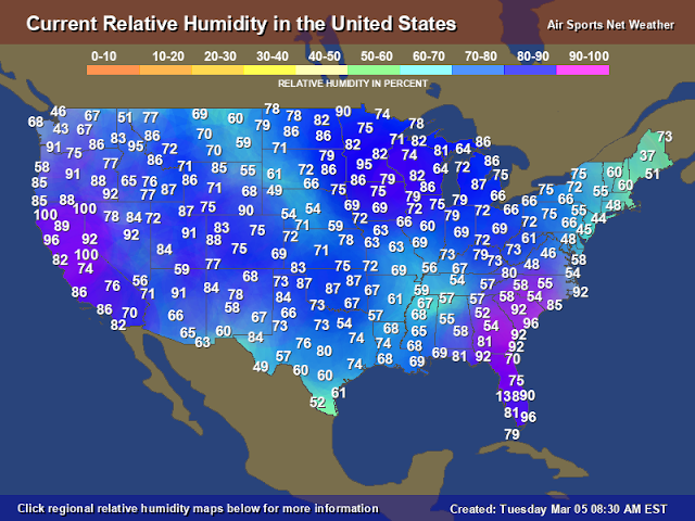 Cliff Mass Weather Blog: The Driest Air in the U.S. is Found in SEATTLE