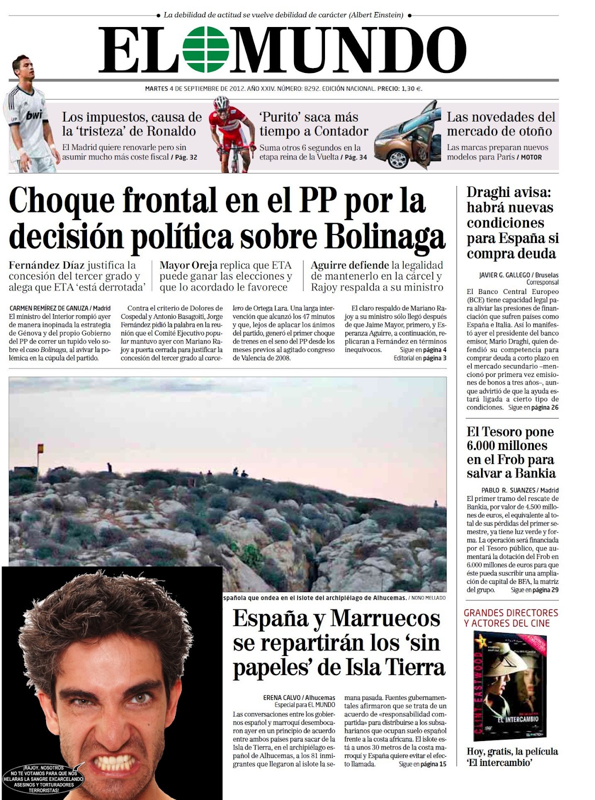 EL GALLINERO PENITENCIARIO III: La tibieza de Rajoy con Bolinaga divide ... EL GALLINERO PENITENCIARIO III: La tibieza de Rajoy con Bolinaga divide ...