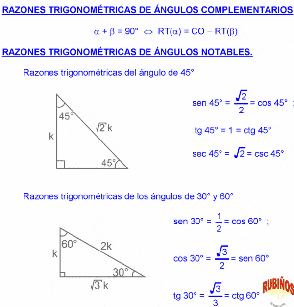SENO COSENO TANGENTE COTANGENTE SECANTE Y COSECANTE EJERCICIOS RESUELTOS DE RAZONES ...
