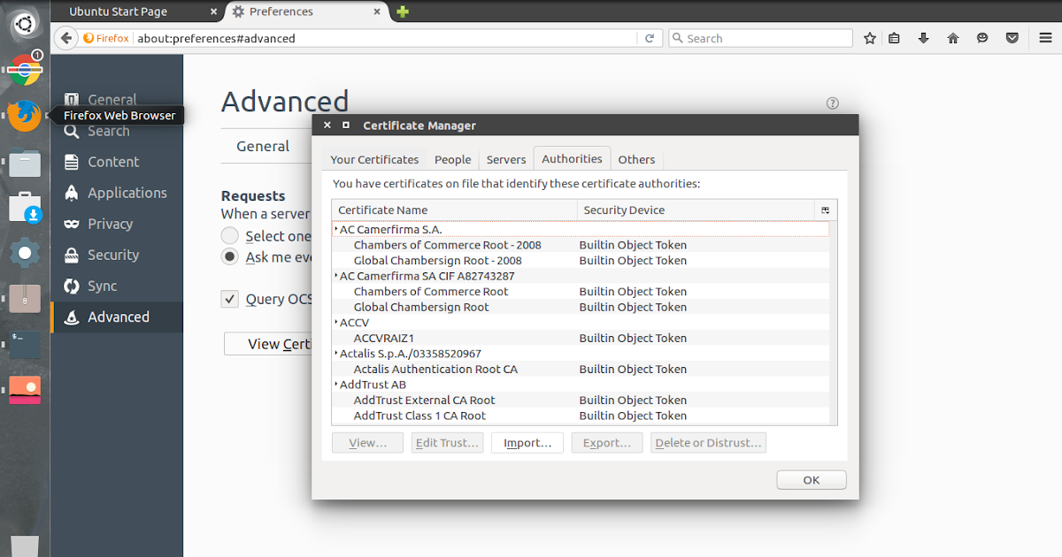 How to import .cer certificate files in Google Chrome on Linux - Sparker0i