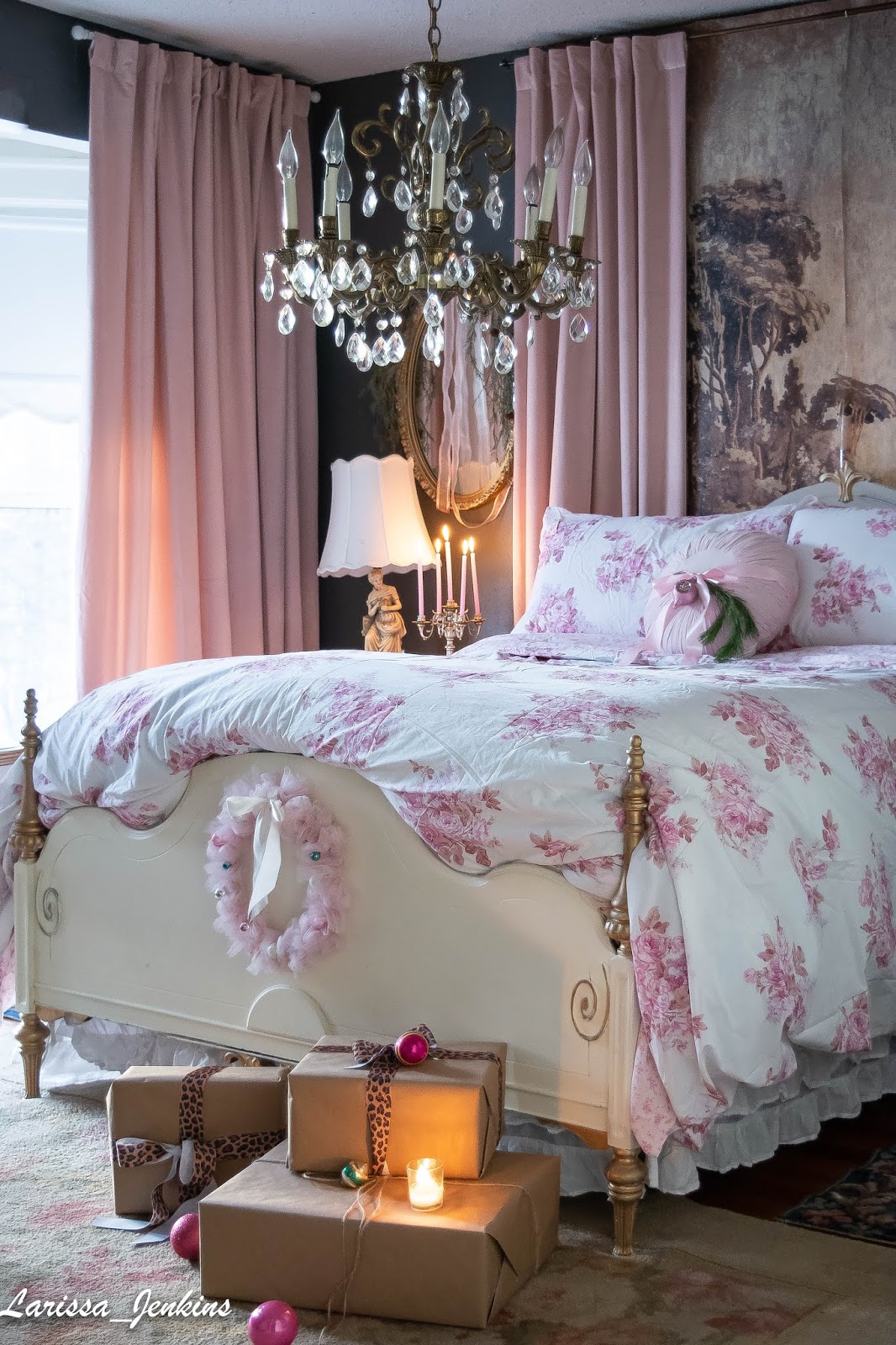 Our bedroom this winter. I painted the walls "charcoal grey" by ...