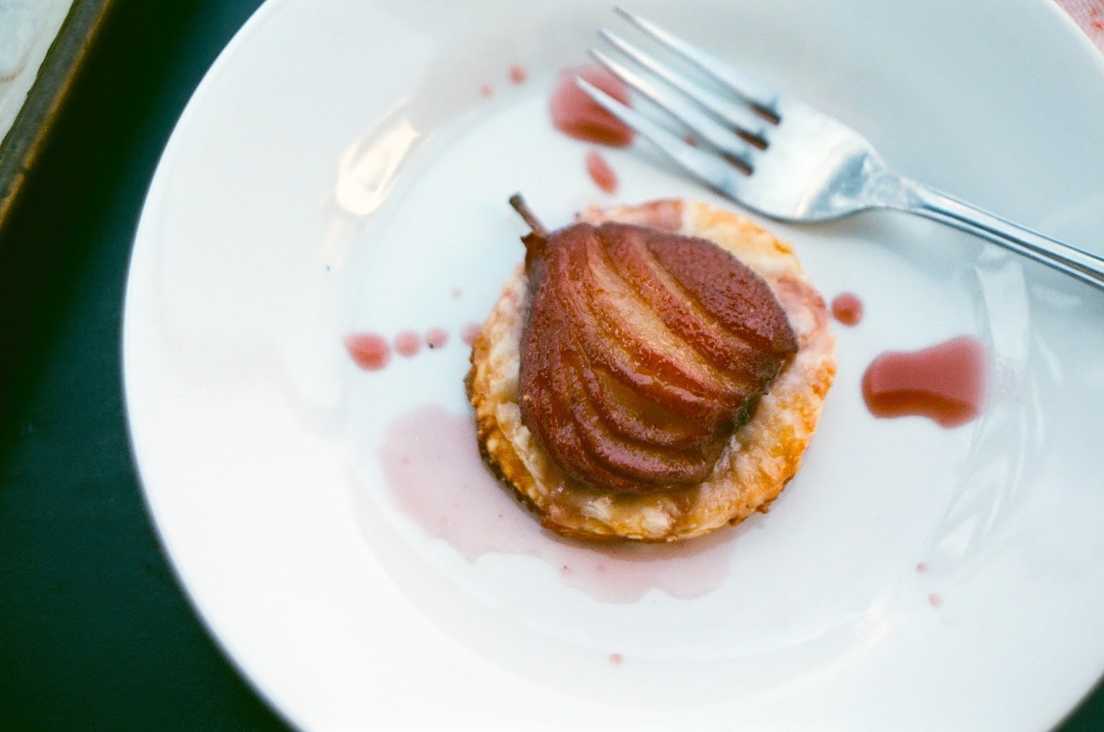 Nothing in the House: Red Wine-Poached Seckel Pear Tartlets
