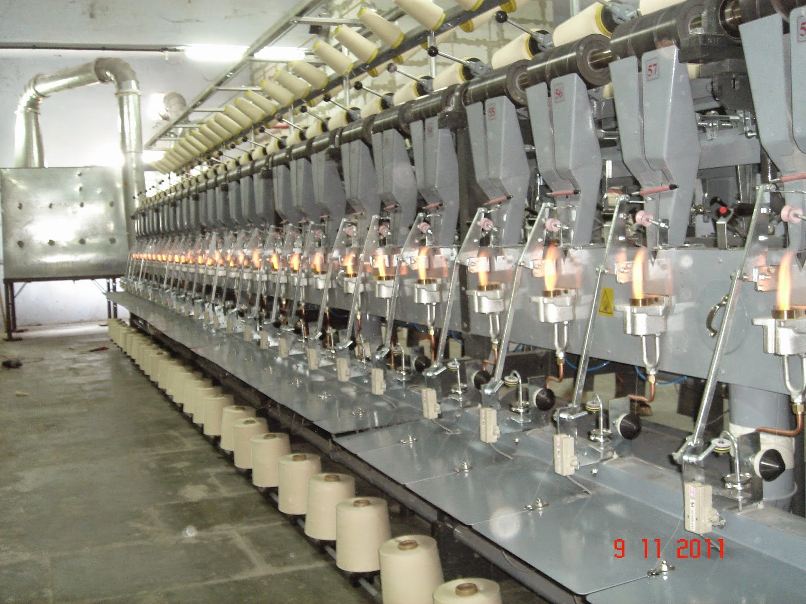 GAS YARN SINGEING MACHINE - GASSING MACHINE: Manufacturer of Gas Yarn ...