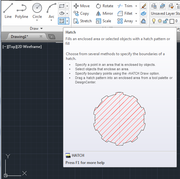 AutoCAD Ferramenta Draw