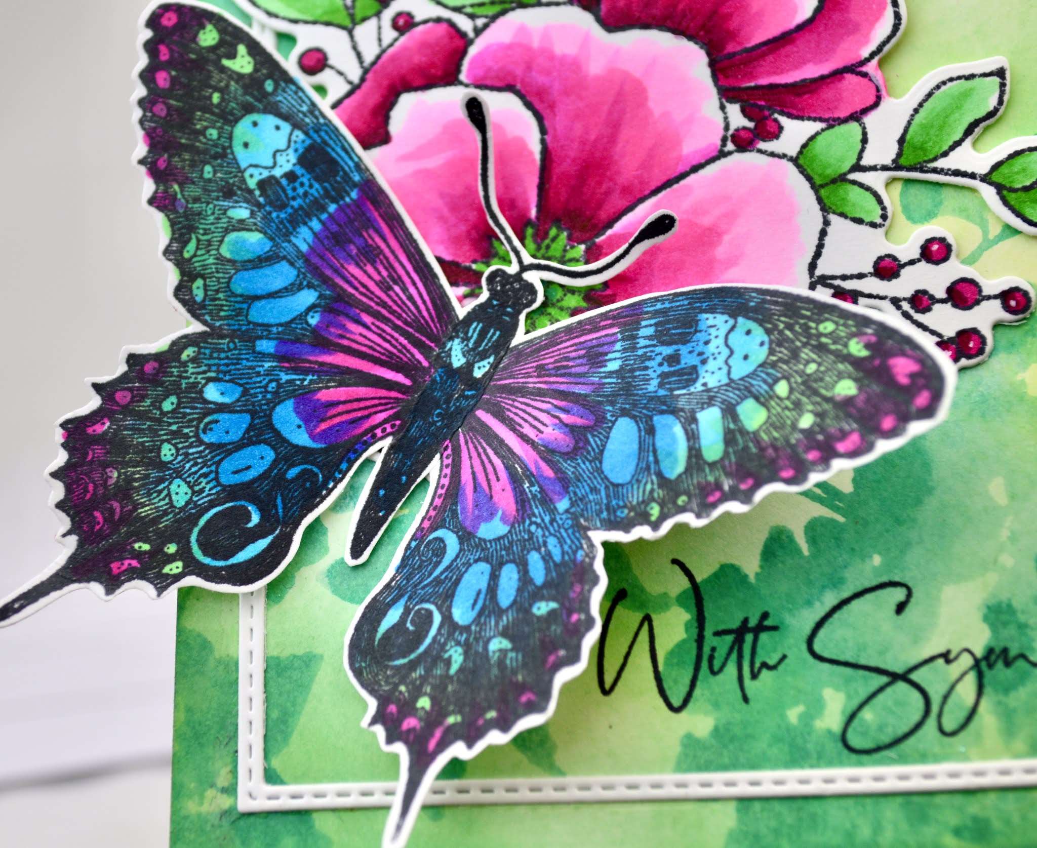 artful notions: The Card Concept Challenge: Butterfly Brilliance
