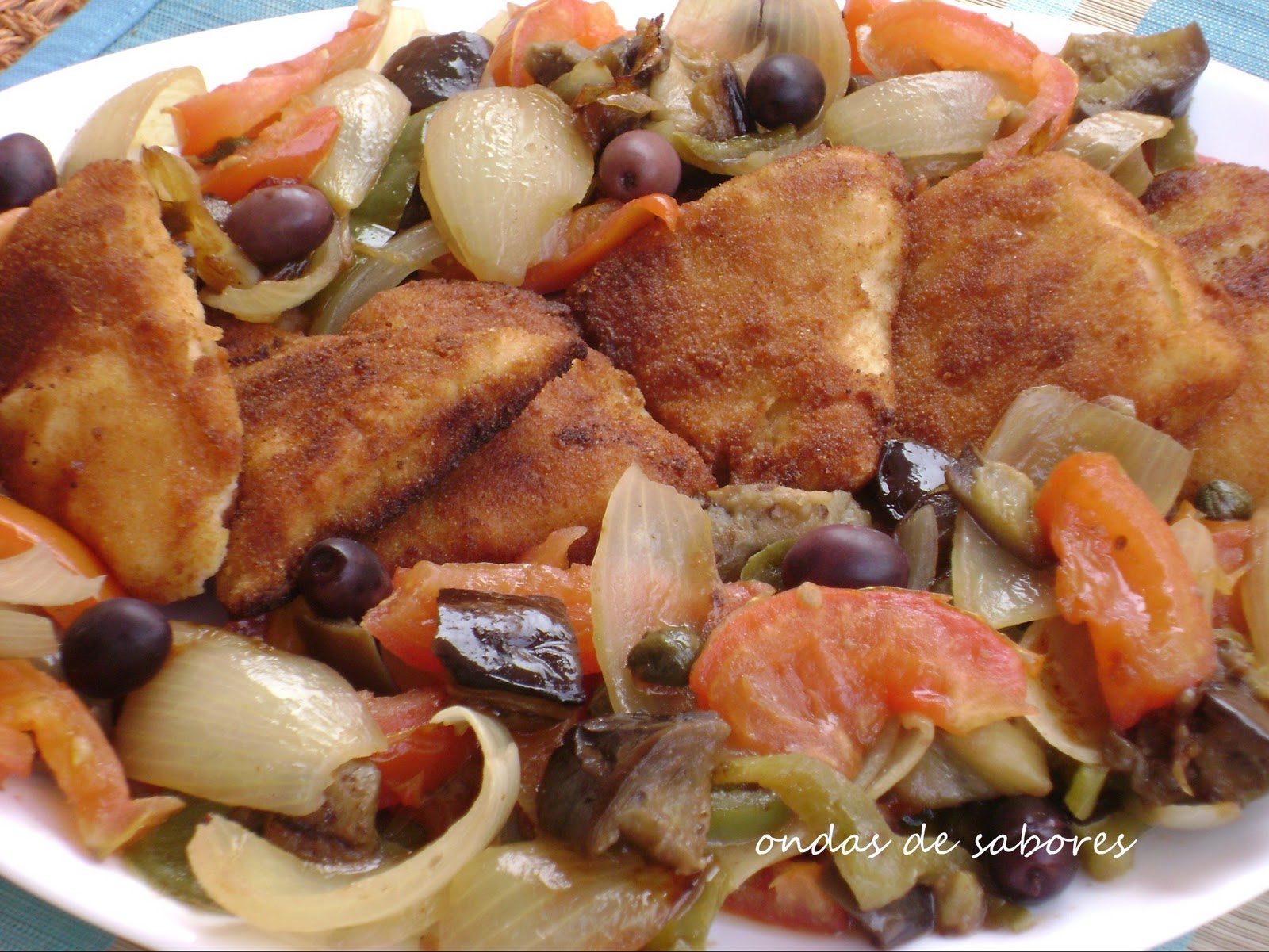 Ondas de Sabores: Merluza com Alcaparras e Legumes