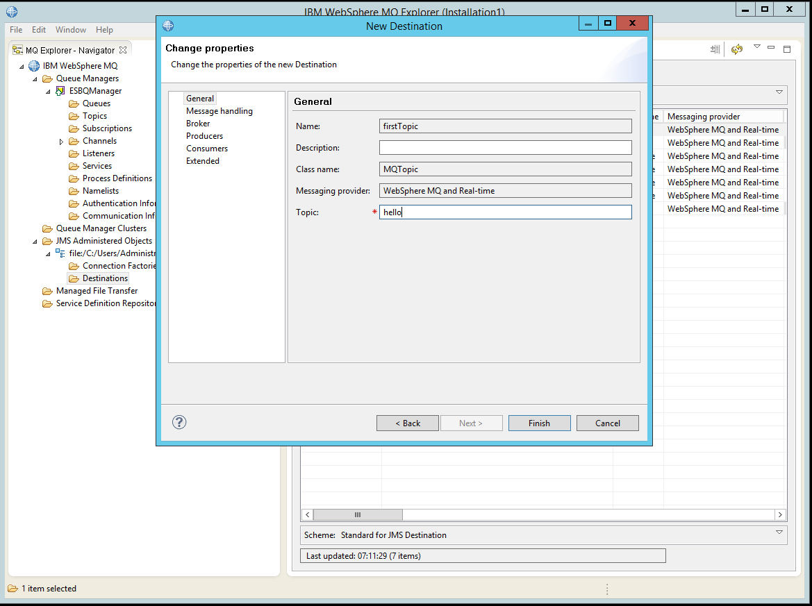 Let's begin...: [IBM MQ] Create a topic using IBM MQ