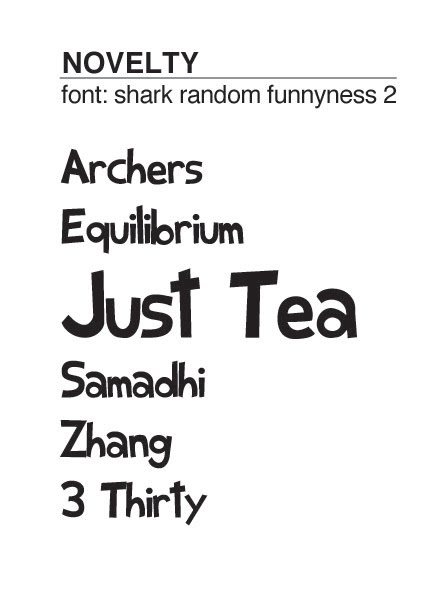 kingy mad hatters tea party: Kelly, Rosie & Tim: Novelty Fonts