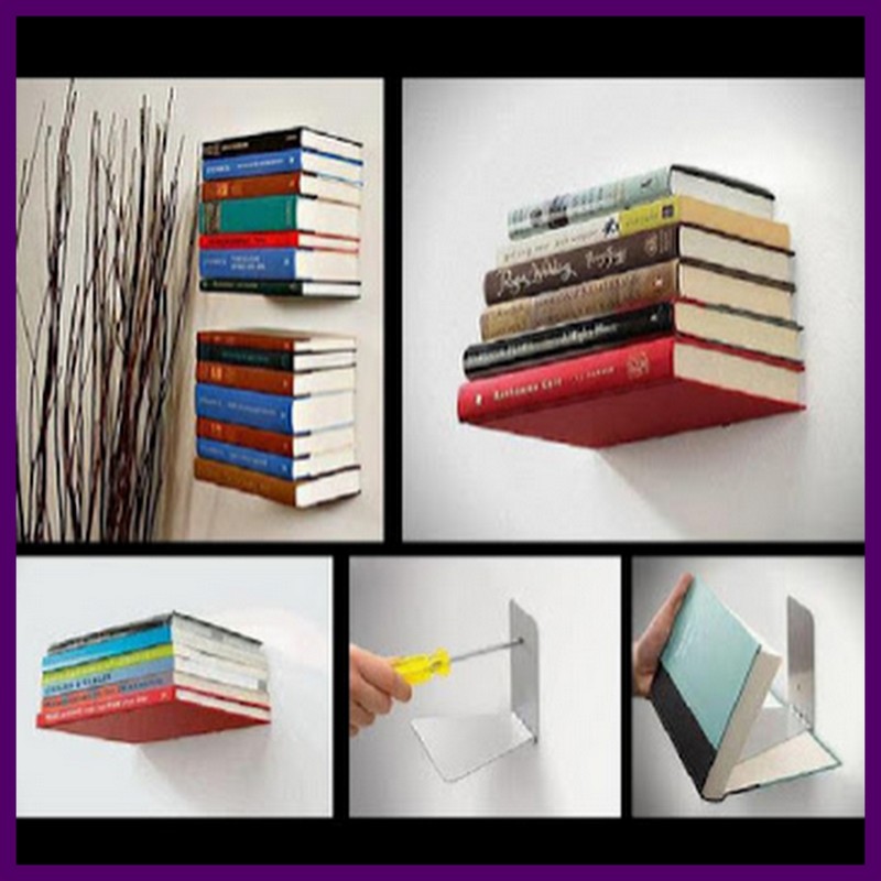 DIY And Household Tips: Invisible Book Shelf
