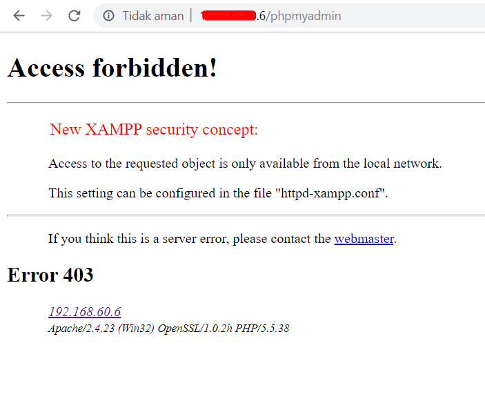 Cara mengatasi Access Forbidden di XAMPP - Hakko Blog's Cara mengatasi Access Forbidden di XAMPP - Hakko Blog's