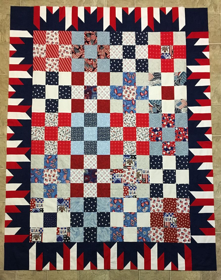 Elizabeth's Quilt Projects: A Finish Plus a QOV Top