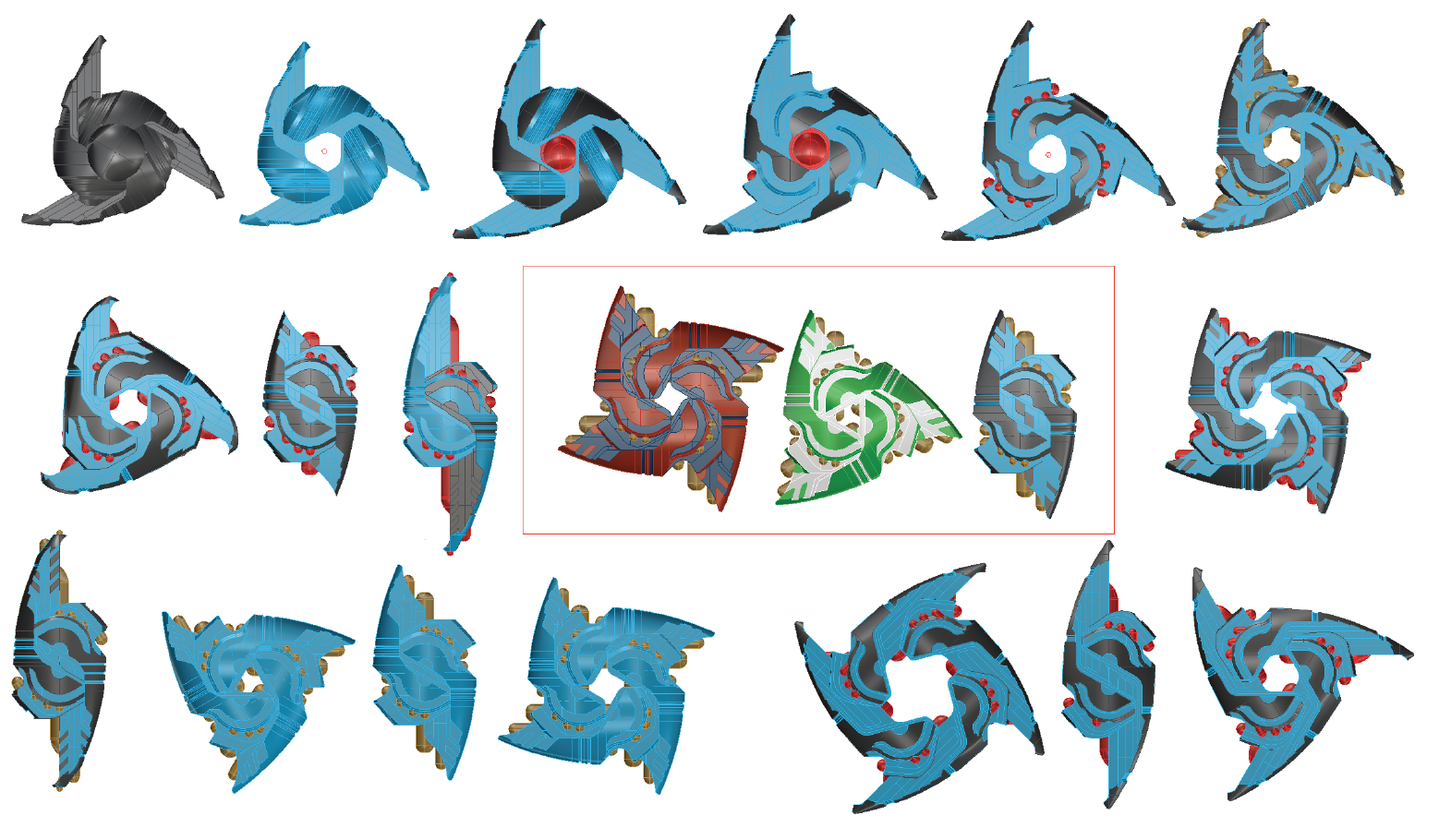 My Sculpture Blog: BB TG QR Triptych